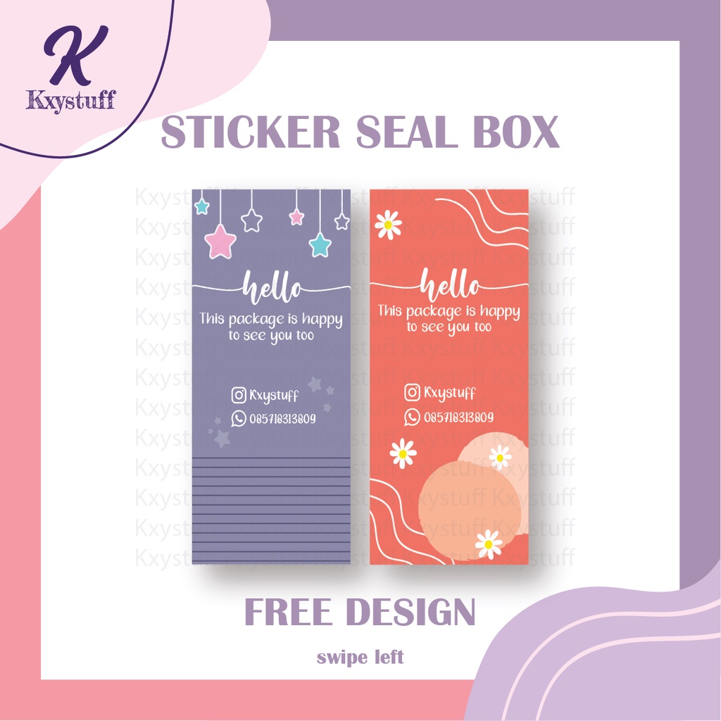 Jual Cetak Sticker Seal Box / Kardus - Label Pengiriman Logo Olshop ...