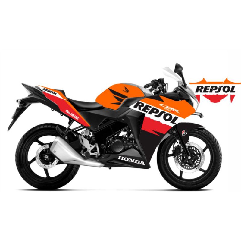 Jual Decal Striping Honda Cbr Cbu Repsol | Shopee Indonesia