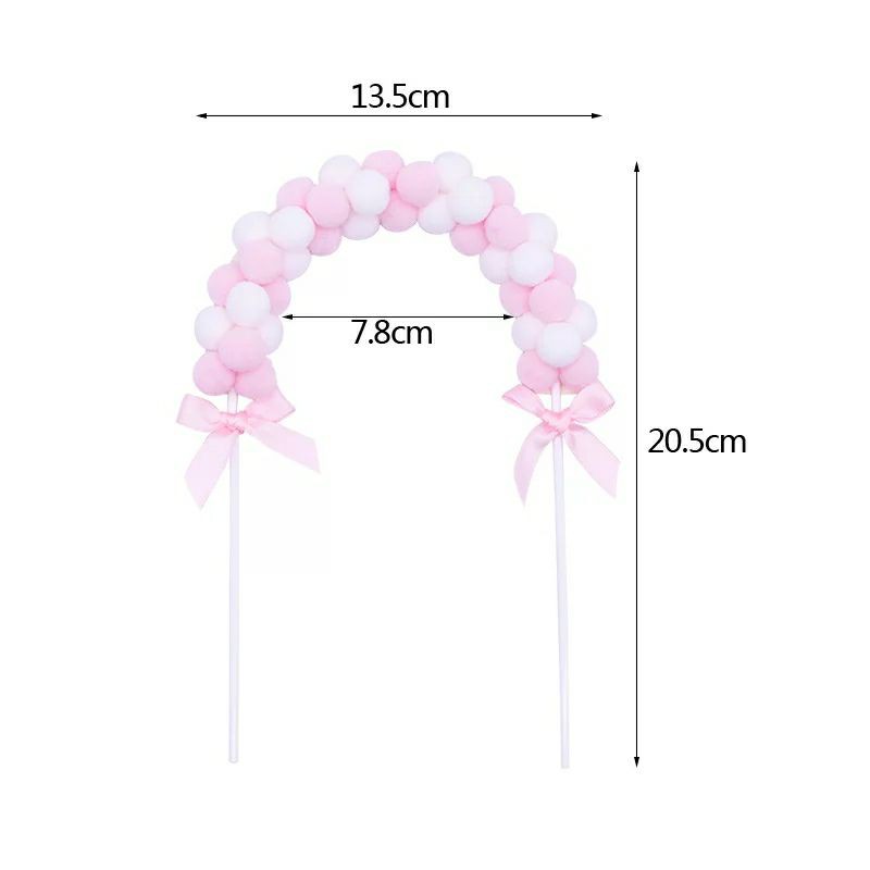 Jual Topper Cake Ball Cloud Hiasan Kue Ulang Tahun Anak Pelangi Bola ...