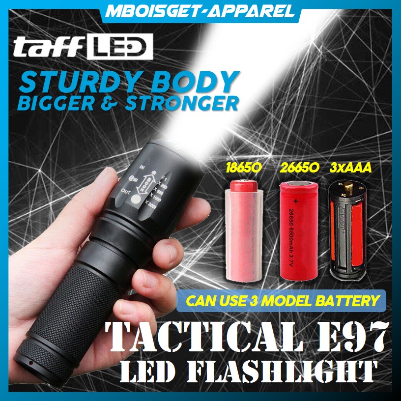 Jual MBOISGET - SENTER LED CREE XMLT6 5000 LUMEN BATERAI 18650 22650 ...