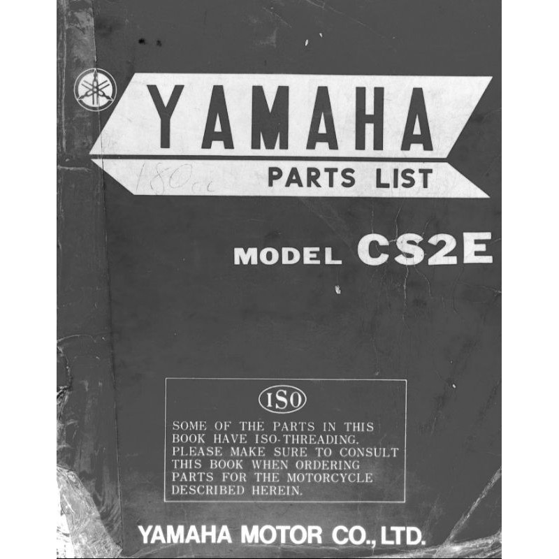 Jual Buku Part List Katalog Katalogue Catalogue Catalog Yamaha CS2E ...
