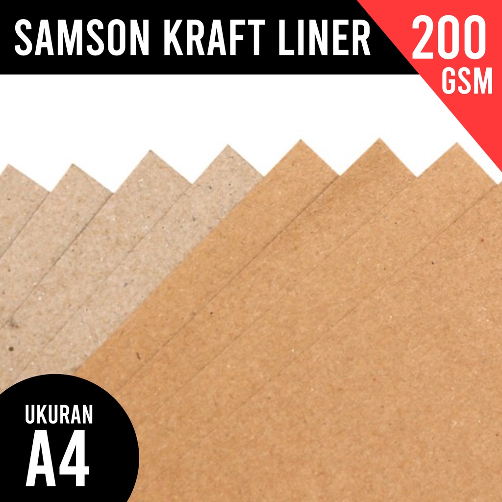 Jual Kertas Samson Kraft A4, 200 Gsm (100 lembar) | Shopee Indonesia