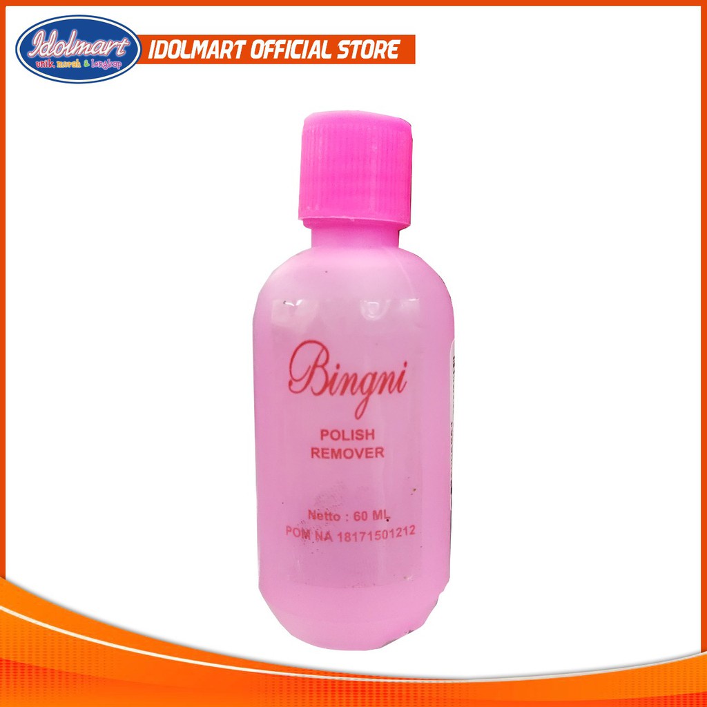 Jual IDOLMART Aseton Cairan pembersih Kutek Merk Bingni 60ml | Shopee ...