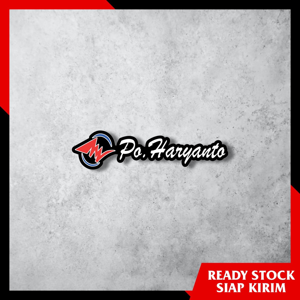 Jual Stiker LOGO PO HARYANTO - Sticker Bismania Print Cutting Bahan ...