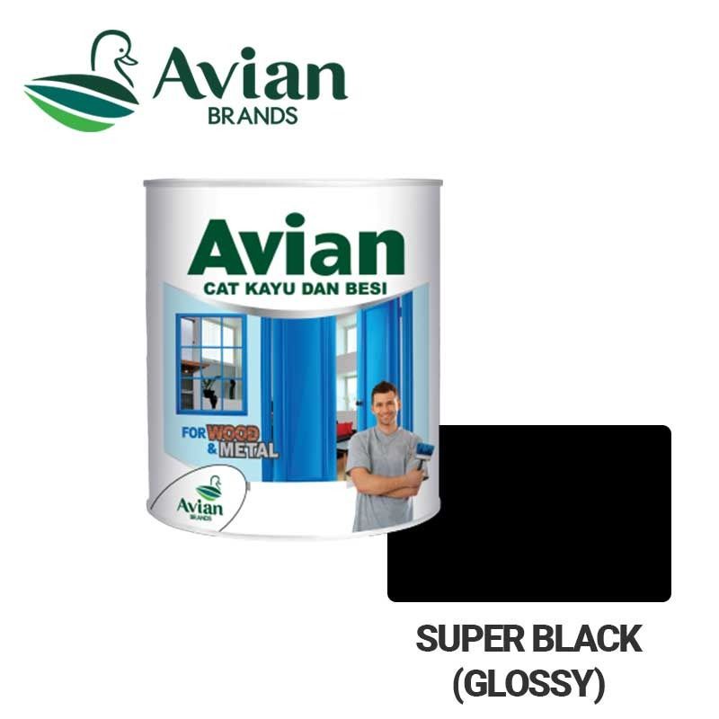 Jual Cat avian super black 1kg | Shopee Indonesia