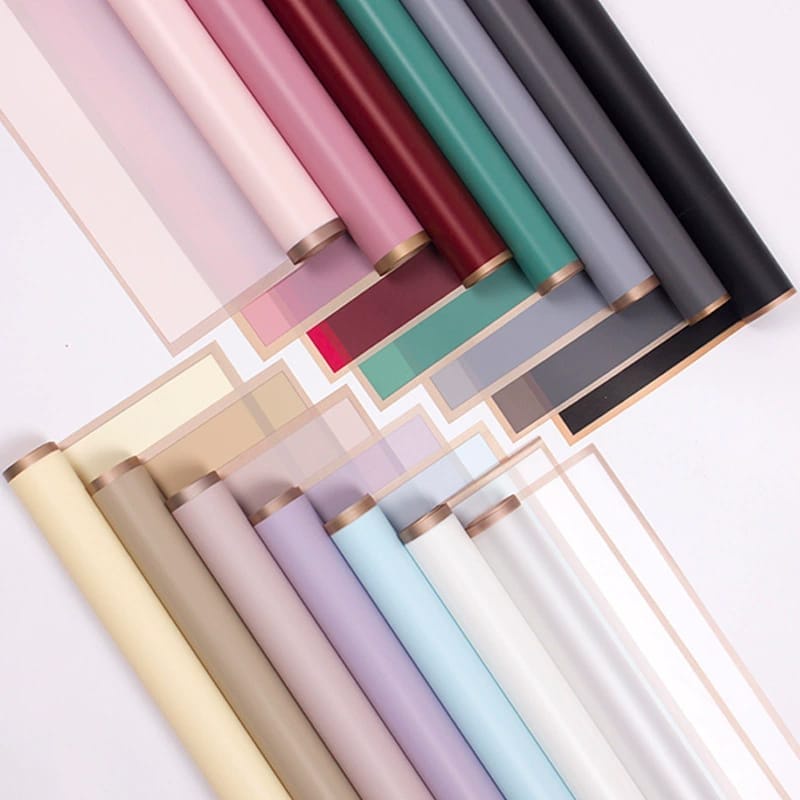 Jual [READY] Kertas Buket Bunga List Gold Flower Wrapping Cellophane ...