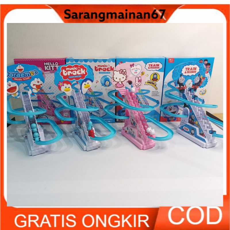 Jual MAINAN ANAK TRACK NAIK TANGGA MAINAN JOLLY PENGUIN MAINAN BALAP ...