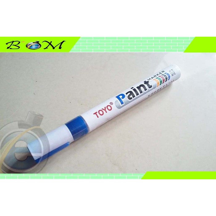 Jual spidol marker ban tyre toyo paint warna biru blue | Shopee Indonesia