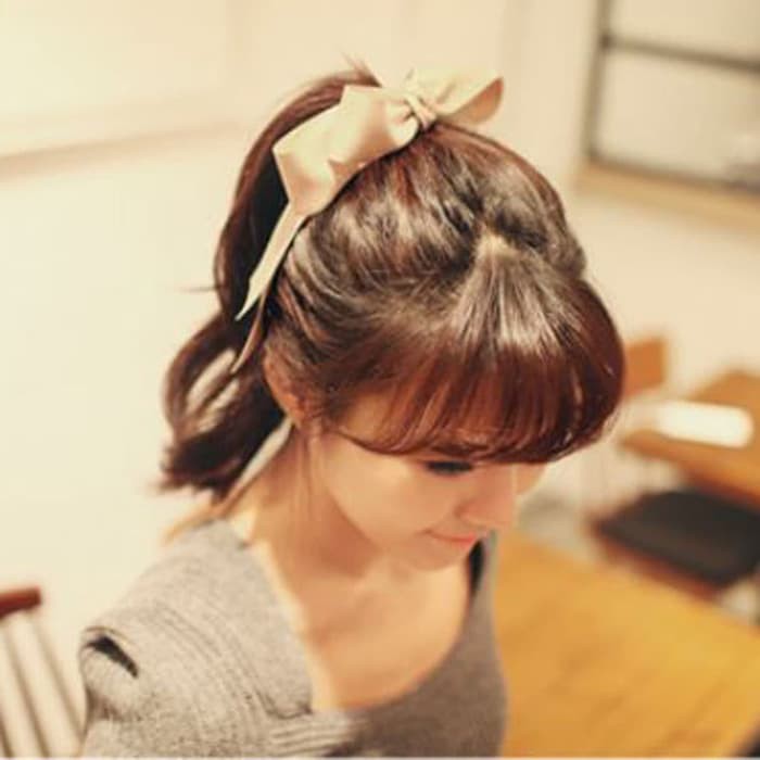 Jual kuncir rambut pita emas gold ribbon hair band jku028 | Shopee ...