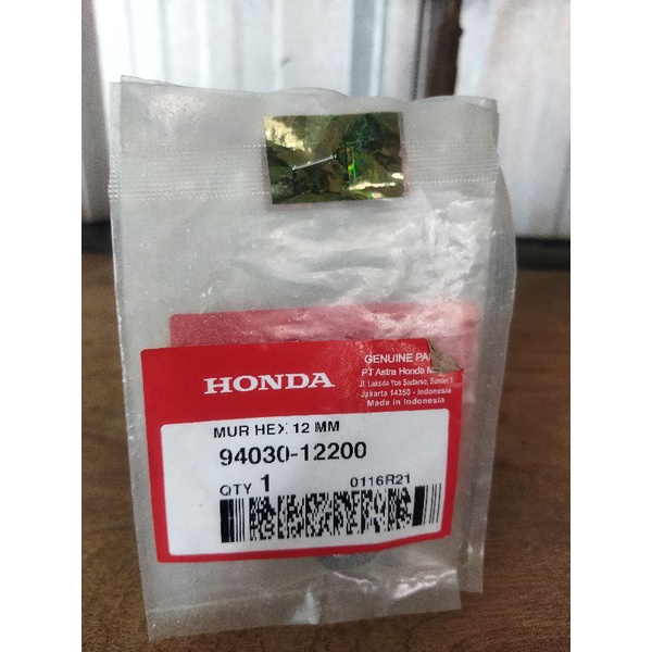 Jual mur 12 mm mur Kopling Ganda As Pulley Balakang Honda Vario Beat ...