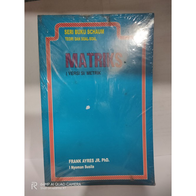 Jual Buku Matriks Versi S1/METRIK - Frank Ayres | Shopee Indonesia