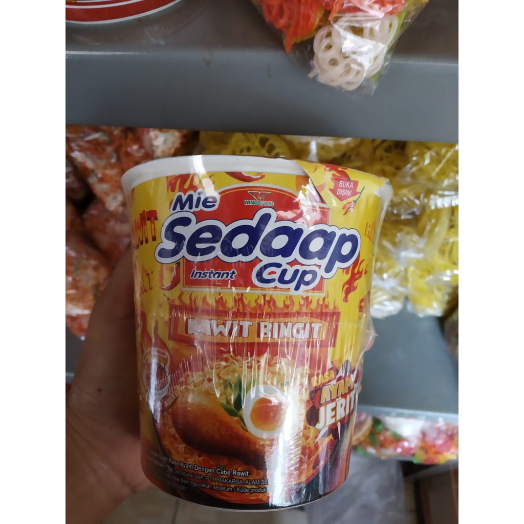 Jual Mie Sedaap Instant Cup 75 gr Rasa ayam jerit | Shopee Indonesia