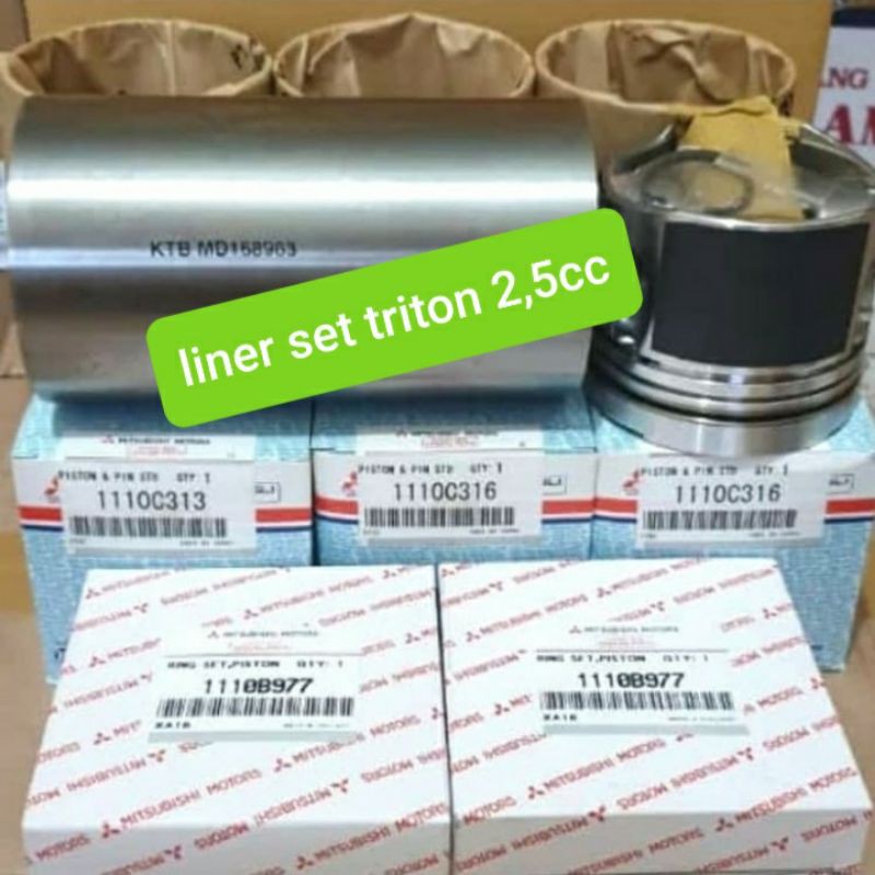 Jual liner kit liner set komplit triton 2,5cc | Shopee Indonesia