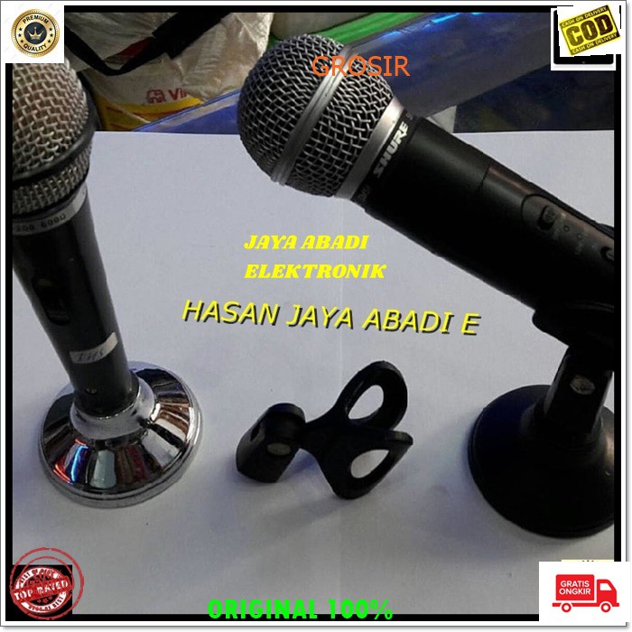 Jual G149 STAND MIC MINI BESI KAKI BULAT STANDING MIK PENDEK HOLDER MICROPHONE MEJA TABLE ORI ...