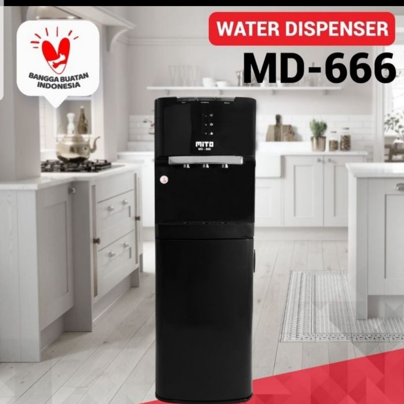 Jual MITO : MD-666 DISPENSER TINGGI GALON BAWAH 3 KRAN 19 LITER LOW ...