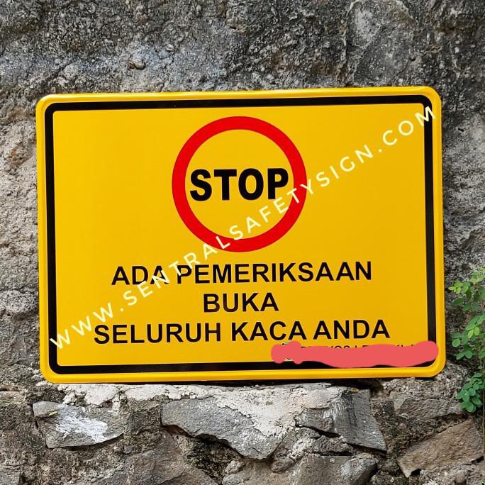 Jual BARANG BARU Rambu Stop Ada Pemeriksaan | Shopee Indonesia