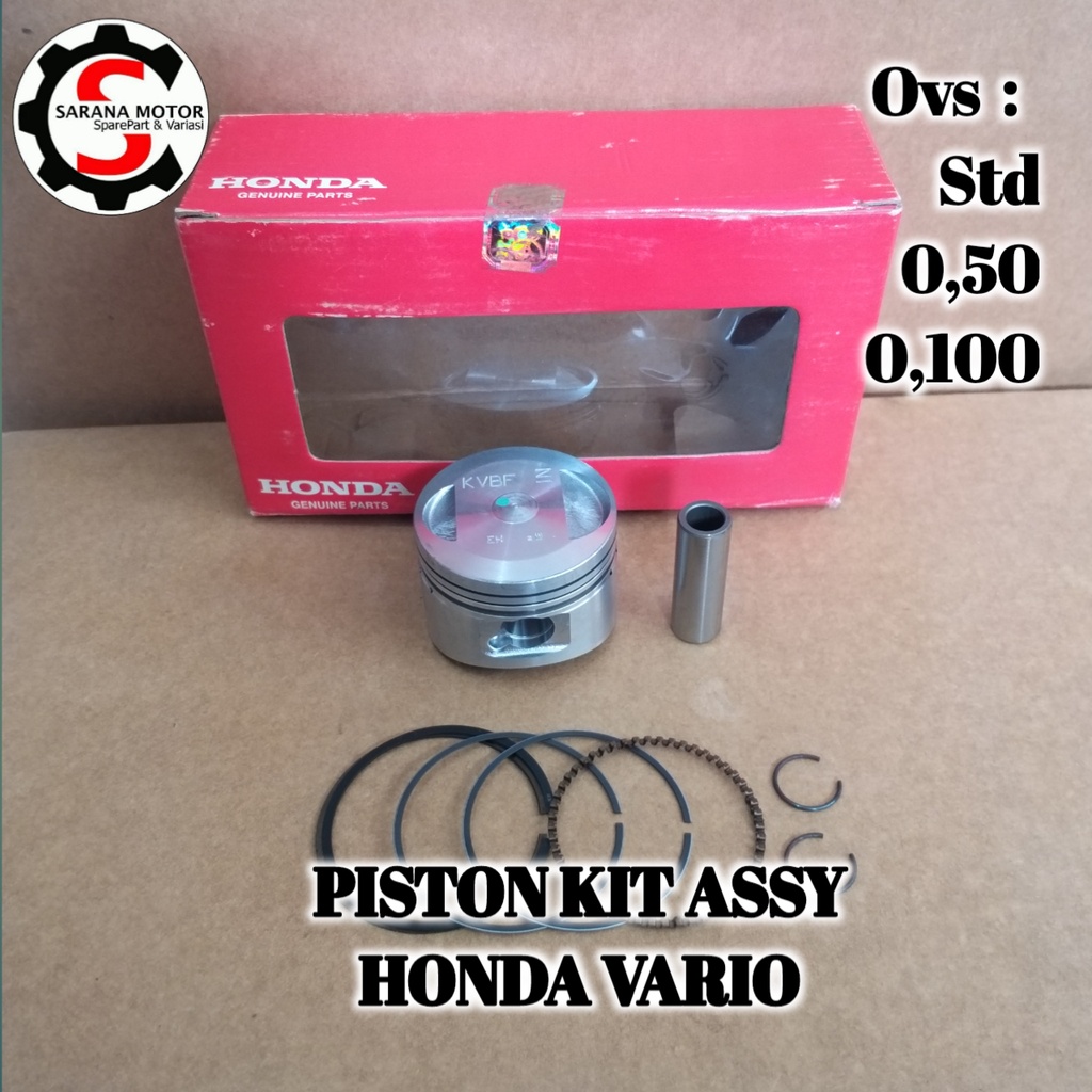 Jual Piston Kit Piston Lengkap Piston Komplit HONDA Vario 110 AHM ( kvb ...