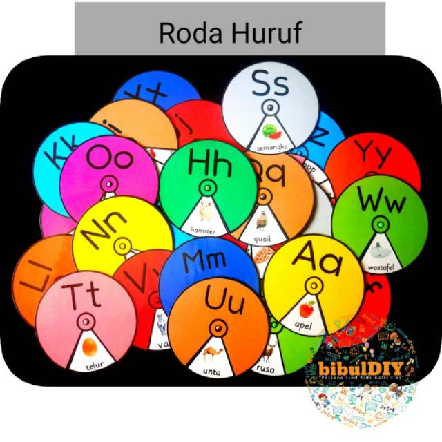 Jual Mainan Edukasi Anak Belajar Huruf | Roda Huruf | Alphabet | Shopee ...