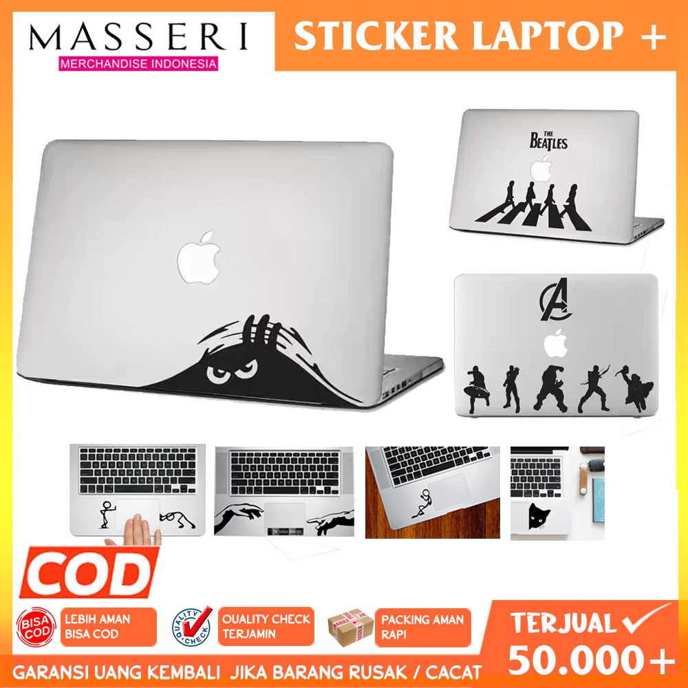 Jual Masseri - Sticker laptop icon Keren dan unik pelindung Garskin ...