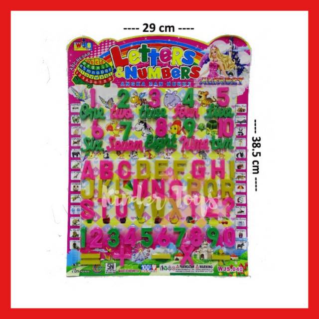 Jual Mainan edukasi huruf dan angka, letters and numbers | Shopee Indonesia