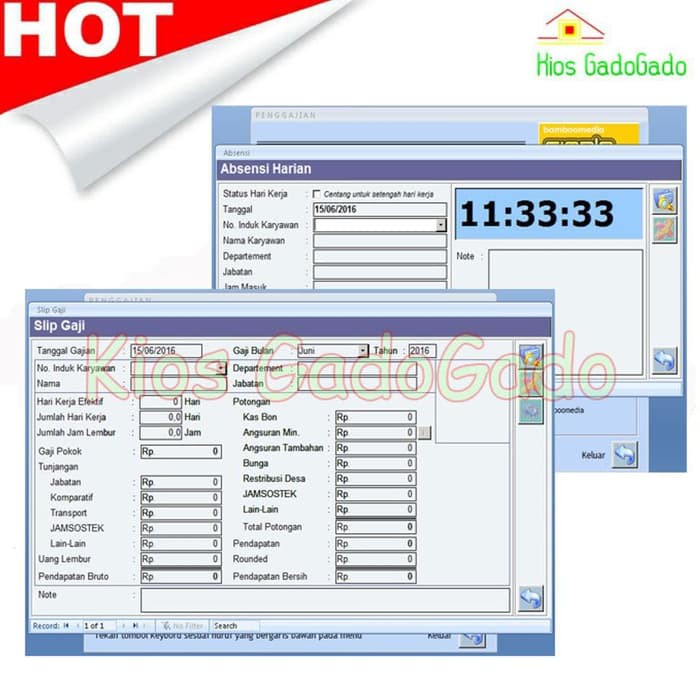 Jual Software / Program Payroll Gaji & Absensi Perusahaan | Shopee Indonesia
