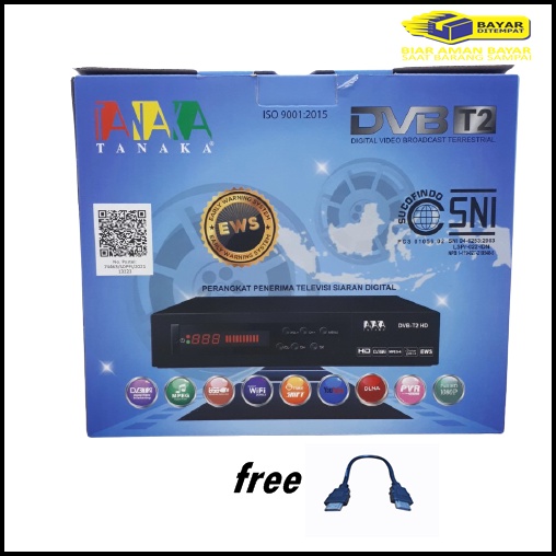 Jual SET TOP BOX,DVB T2,TV DIGITAL,RECEIVER TANAKA DVBT2HD | Shopee Indonesia