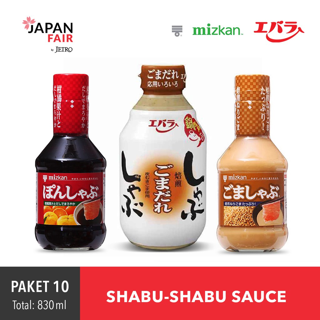 Jual Paket 10 Shabu-Shabu Mizkan Goma & Pon Shabu - Ebara no Tare Goma Dare | Shopee Indonesia