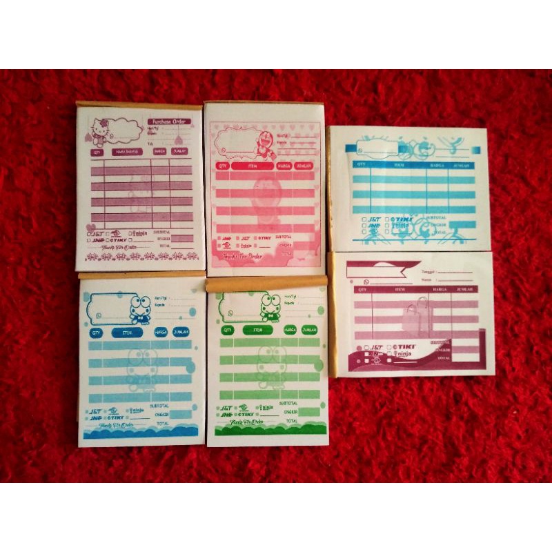 Jual [TERMURAH ISI 50 LEMBAR NOTA MINI] NOTA MINI / NOTA OLSHOP MINI ...