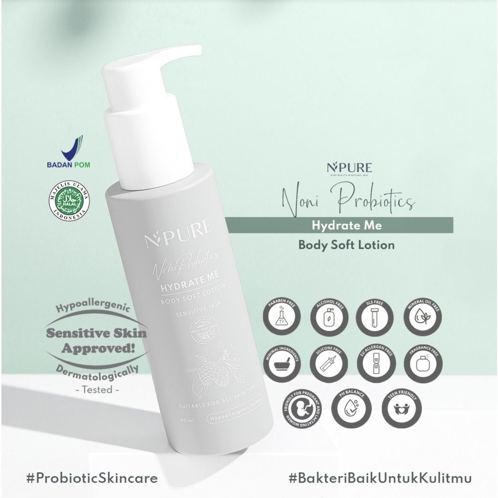 Jual NPURE Noni Probiotics Series - Cleanser | Moisturizer | Fine Toner ...