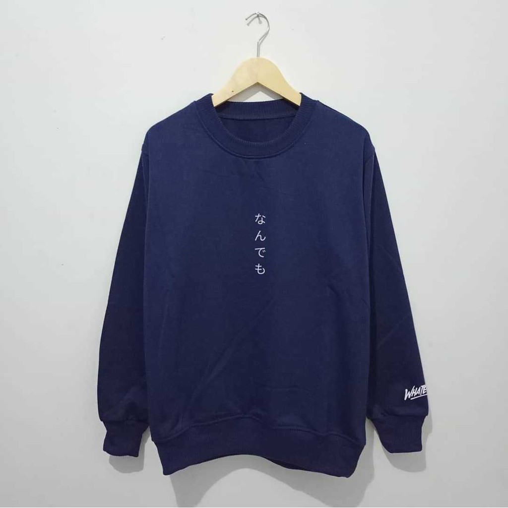 Jual Sweater Crewneck Pria Distro Original Putih Switer Oblong Cowok ...