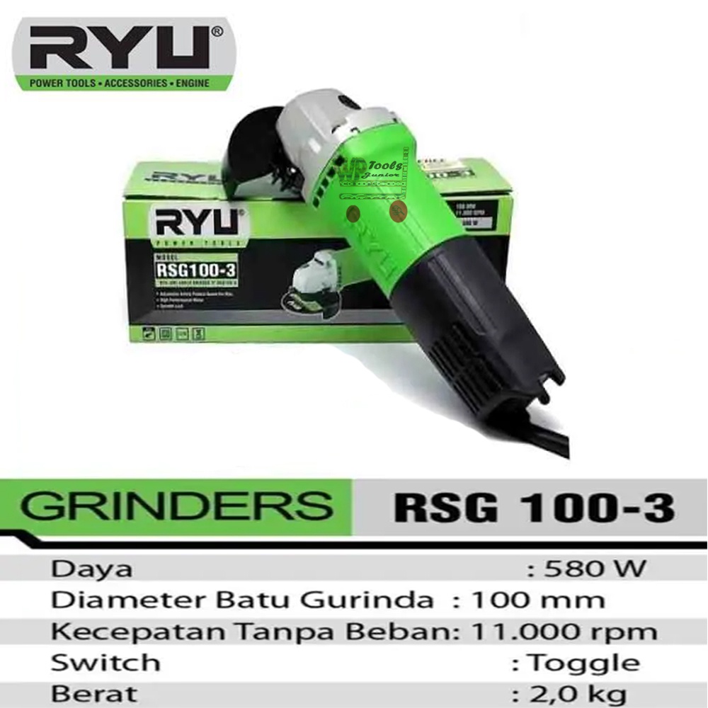 Jual RYU Mesin Gerinda Gurinda Tangan RSG100-3 Saklar Belakang MONAKE ...