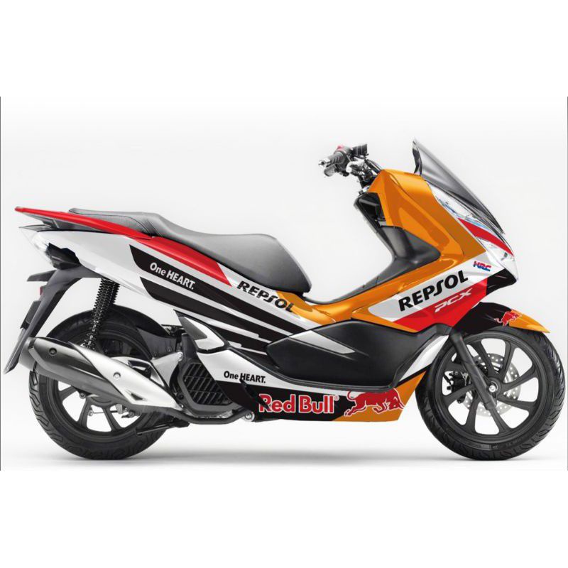 Jual decal motor Honda PCX sticker pcx repsol | Shopee Indonesia