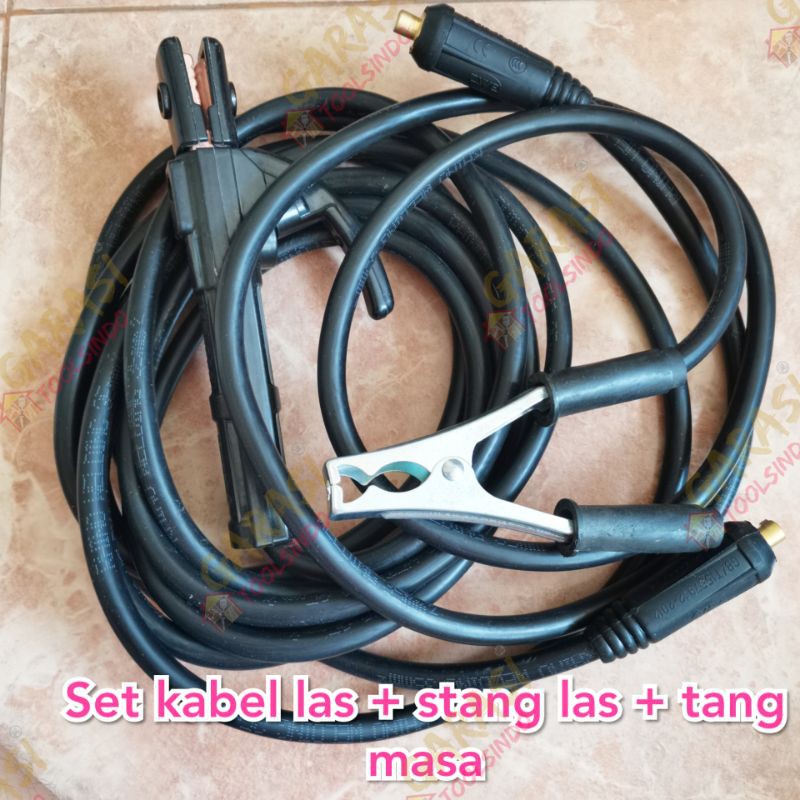 Jual Komplit kabel las tang las tang masa kabel las 5 meter stang las ...