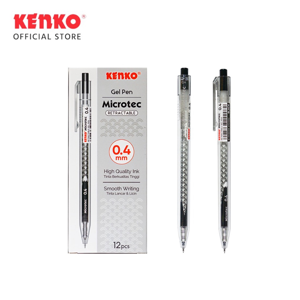 Jual KENKO GEL PEN / Pulpen Jel / Pen Jel Cetek MICROTEC 0.4MM | Shopee ...