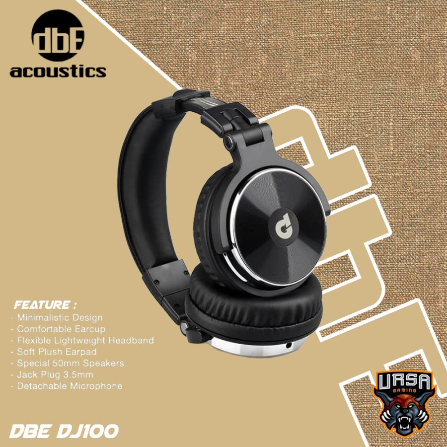 Jual Headset dbE DJ100 High Quality Foldable - Gaming - Detachable ...