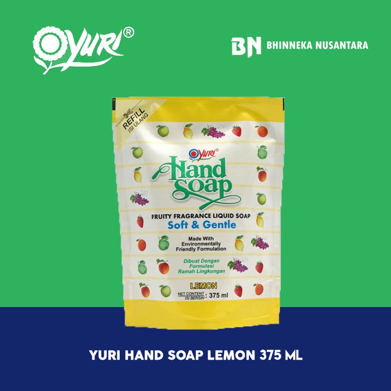 Jual Yuri Hand Soap Lemon 375 ml | Shopee Indonesia