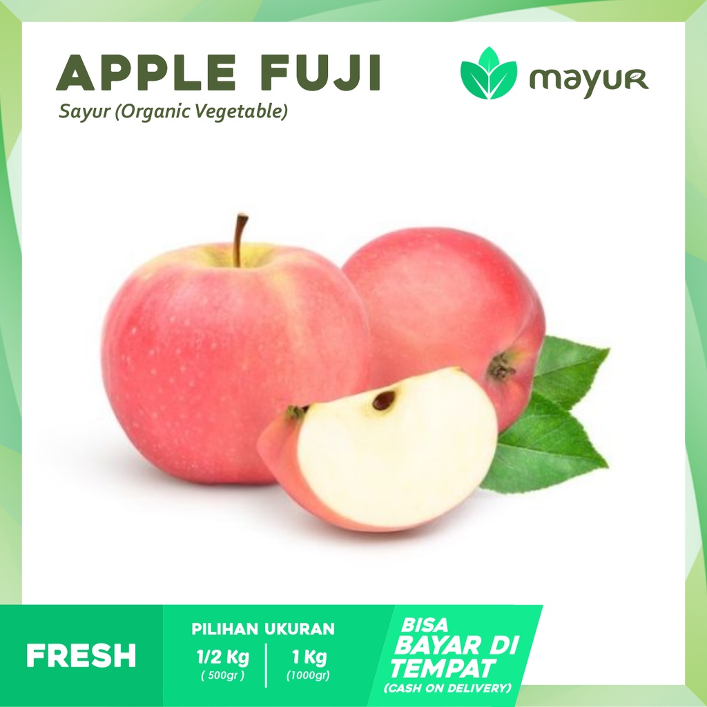 Jual Apel Fuji Super ( 1/2kg | 1kg ) | Shopee Indonesia