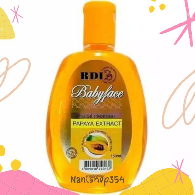 Jual RDL BABYFACE FACIAL CLEANSER PAPAYA EXTRACT 150 ML | Shopee Indonesia