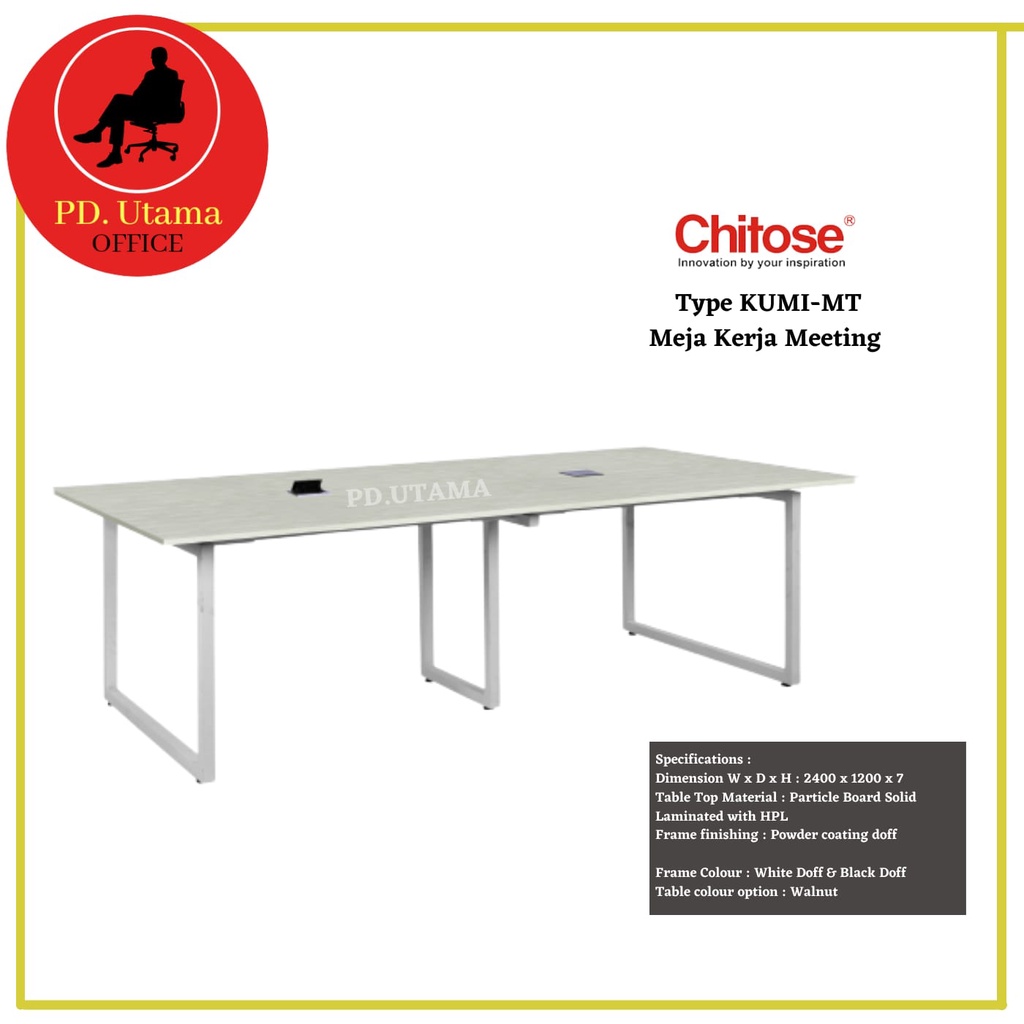 Jual Meja Kantor Chitose KUMI-MT Meja Kerja/Meja Rapat/Meja Tulis | Shopee Indonesia