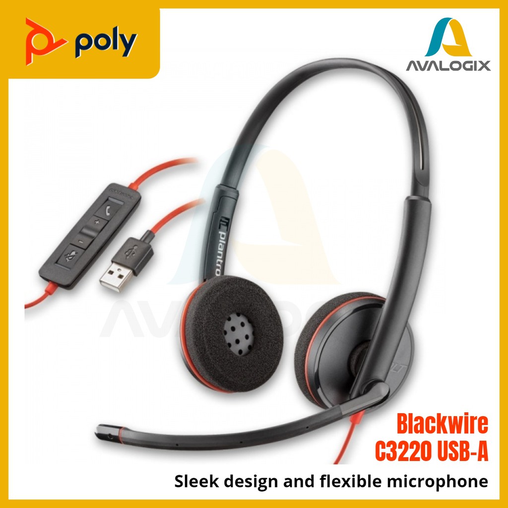 Jual HEADSET POLY BLACKWIRE 3200 Series | Shopee Indonesia