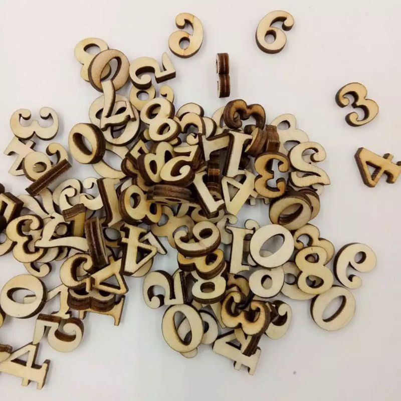 Jual huruf kayu Alphabet diy kraft | Shopee Indonesia