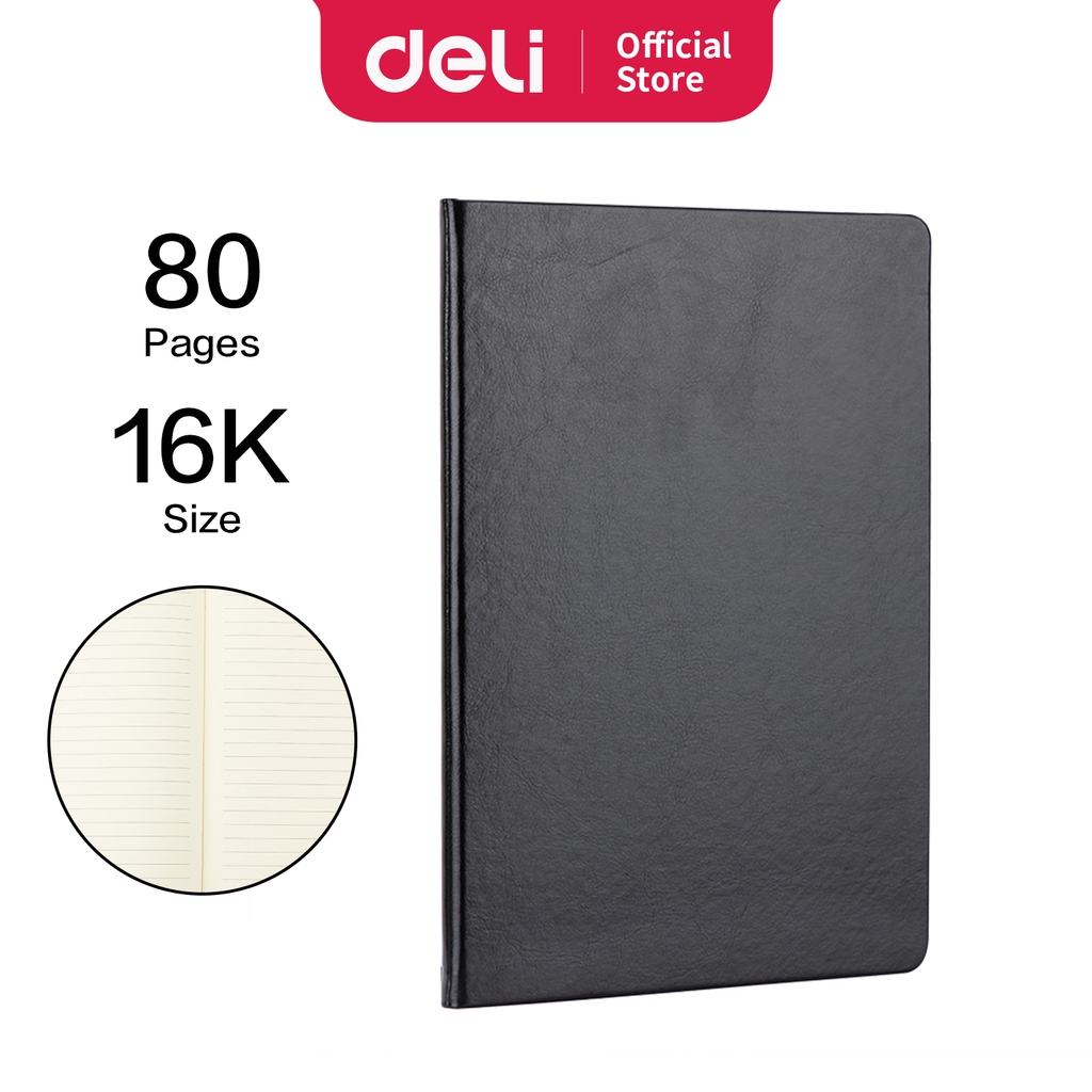 Jual Deli Notebook Buku Catatan Cover Kulit 80/90/120 Lembar, Terdapat ...