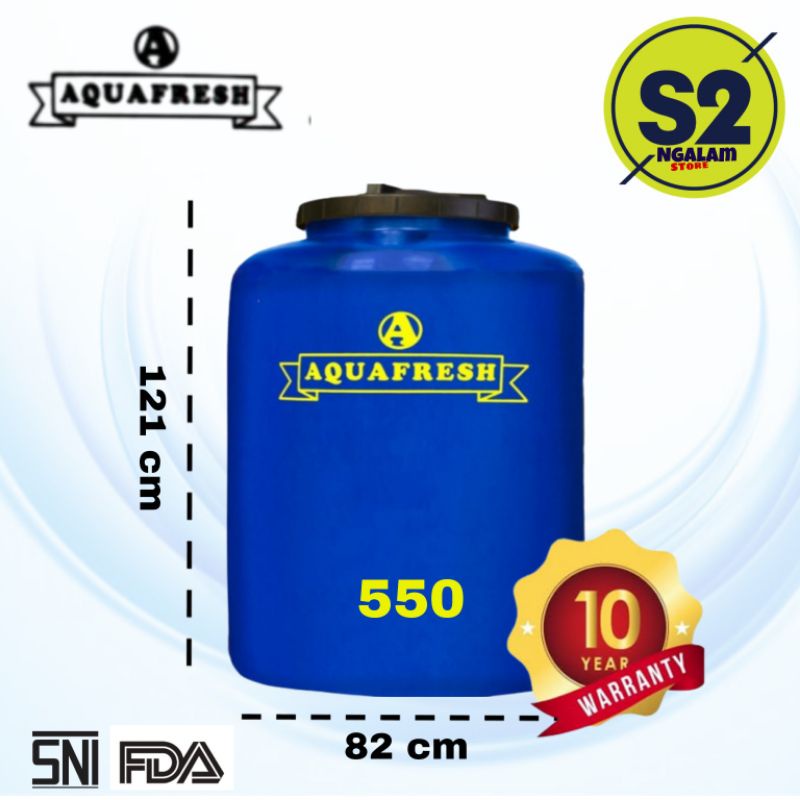 Jual Tandon Air /Toren Air/Tangki Air - AQUAFRESH 550 Liter | Shopee ...