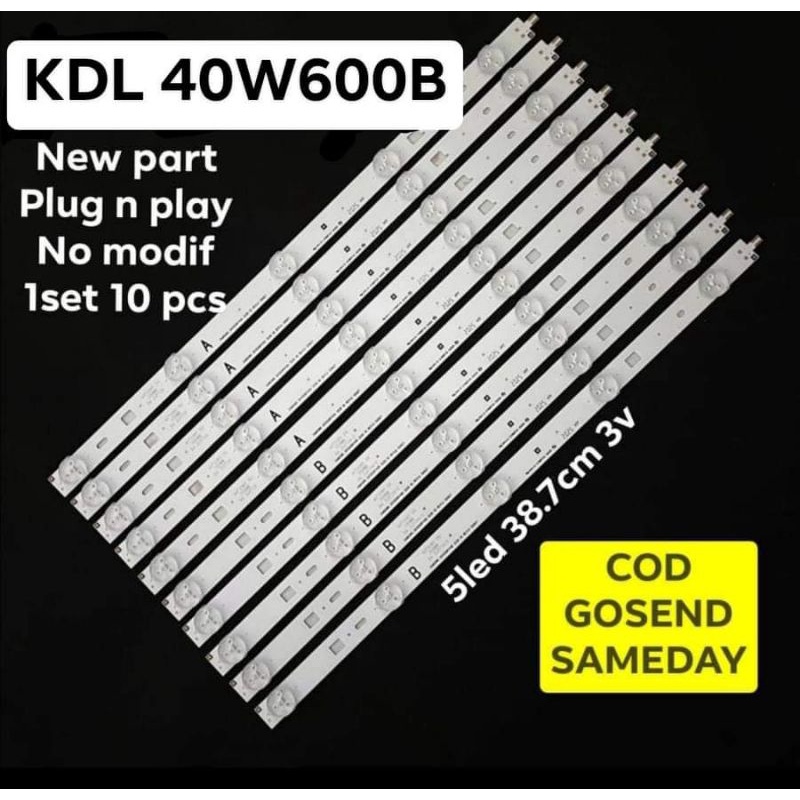 Jual LAMPU LED BL SONY 40W KDL 40W600B 40W600B 40W600 KDL-40W600B ...