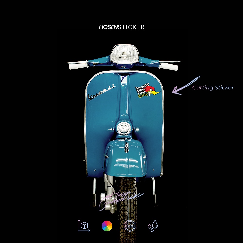 Jual Cutting Sticker Vespa Classic ( PX, Super, Sprint, VBB dll ...
