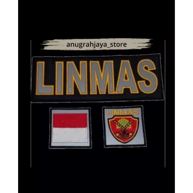 Jual Logo bordir satu set LINMAS sudah dilengkapi prekat | Shopee Indonesia