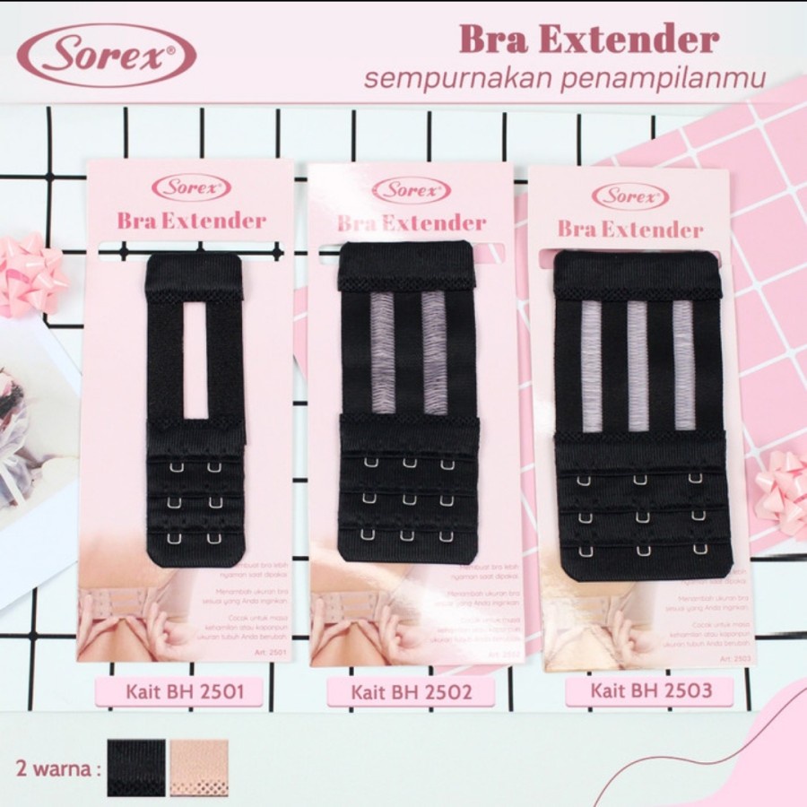 Jual KAIT EXTENDER BRA SOREX / KAIT SAMBUNGAN BH 2501/2502/2503 | Shopee Indonesia