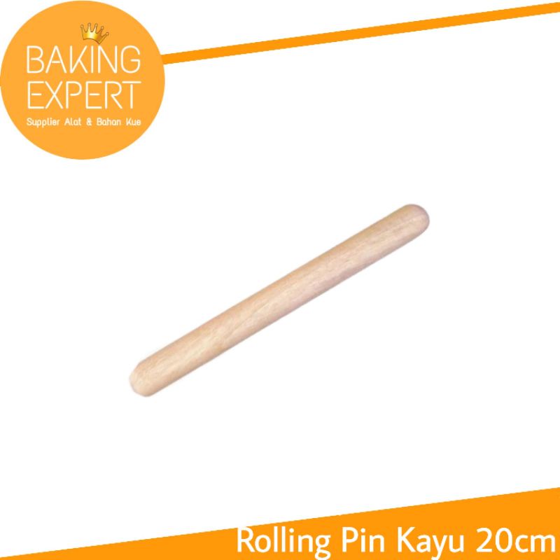 Jual Rollingpin kayu 20cm wooden rolling pin dough adonan pendek 20 cm ...