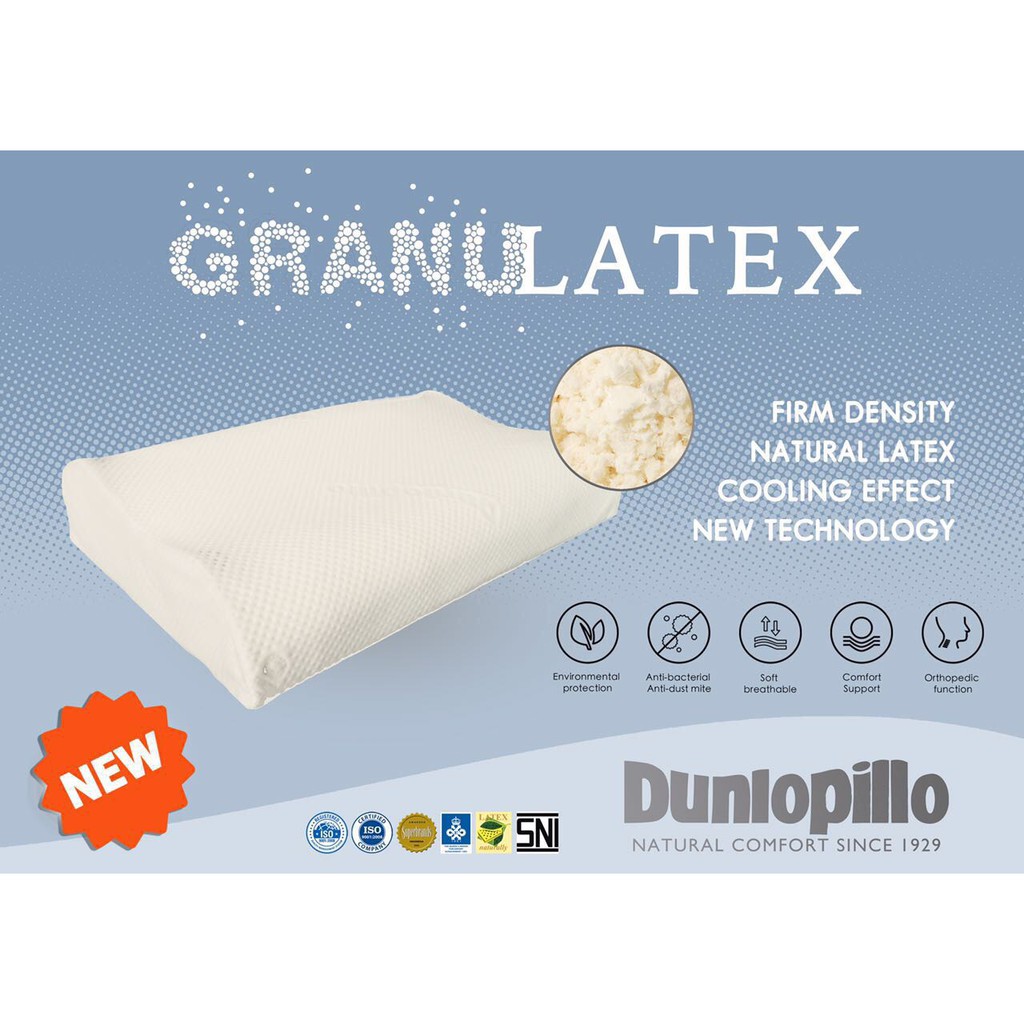 Jual Dunlopillo Granulatex Pillow ( Bantal Orthopedic ) Medium Hard ...