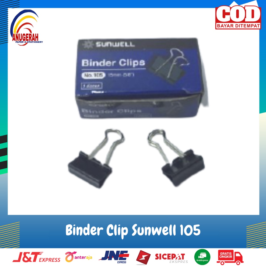 Jual Binder Clip Sunwell No 105 (PCS) | Shopee Indonesia